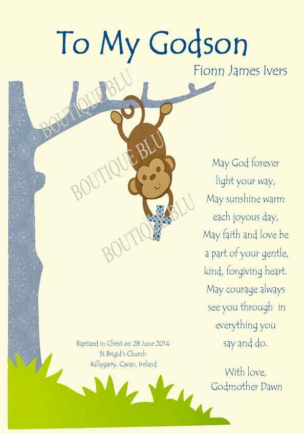 Godson Gift Gift for Godson Gift for Godson From Godparents ...