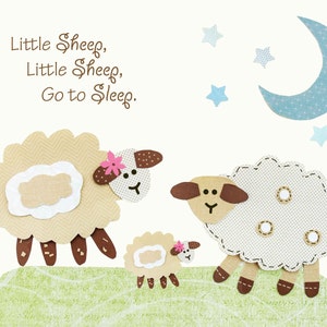 Little Sheep, Lamb Nursery Decor, Uni Nursery, Baby Girl Nursery Gift ...