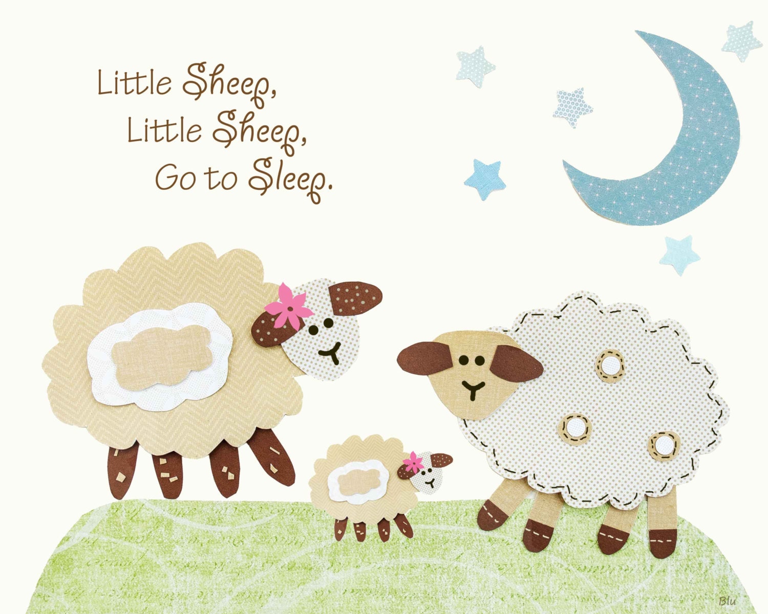 Little Sheep, Lamb Nursery Decor, Uni Nursery, Baby Girl Nursery Gift ...