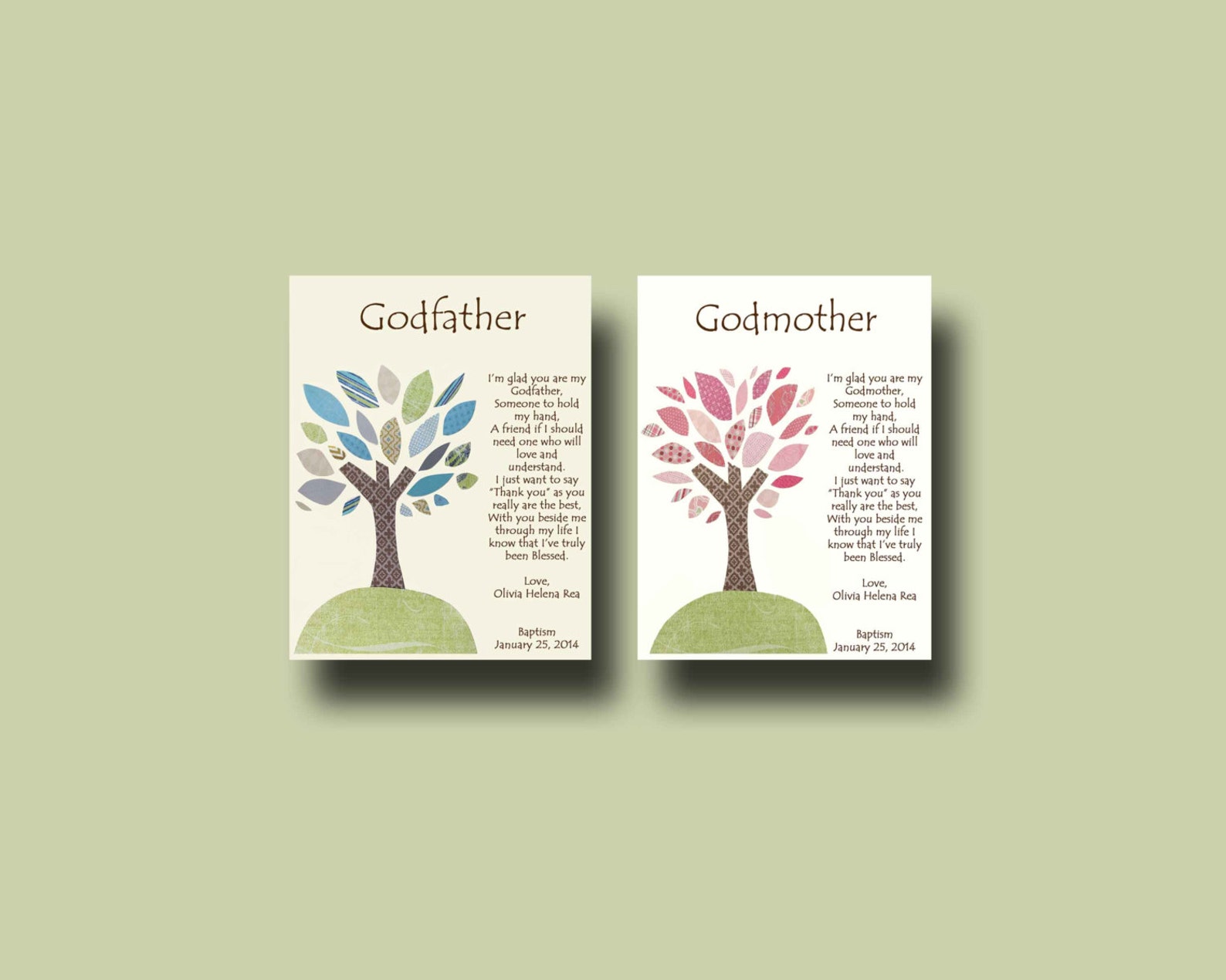 Godparents Gift - Personalized Gift for Godmother and Godfather - Gift ...