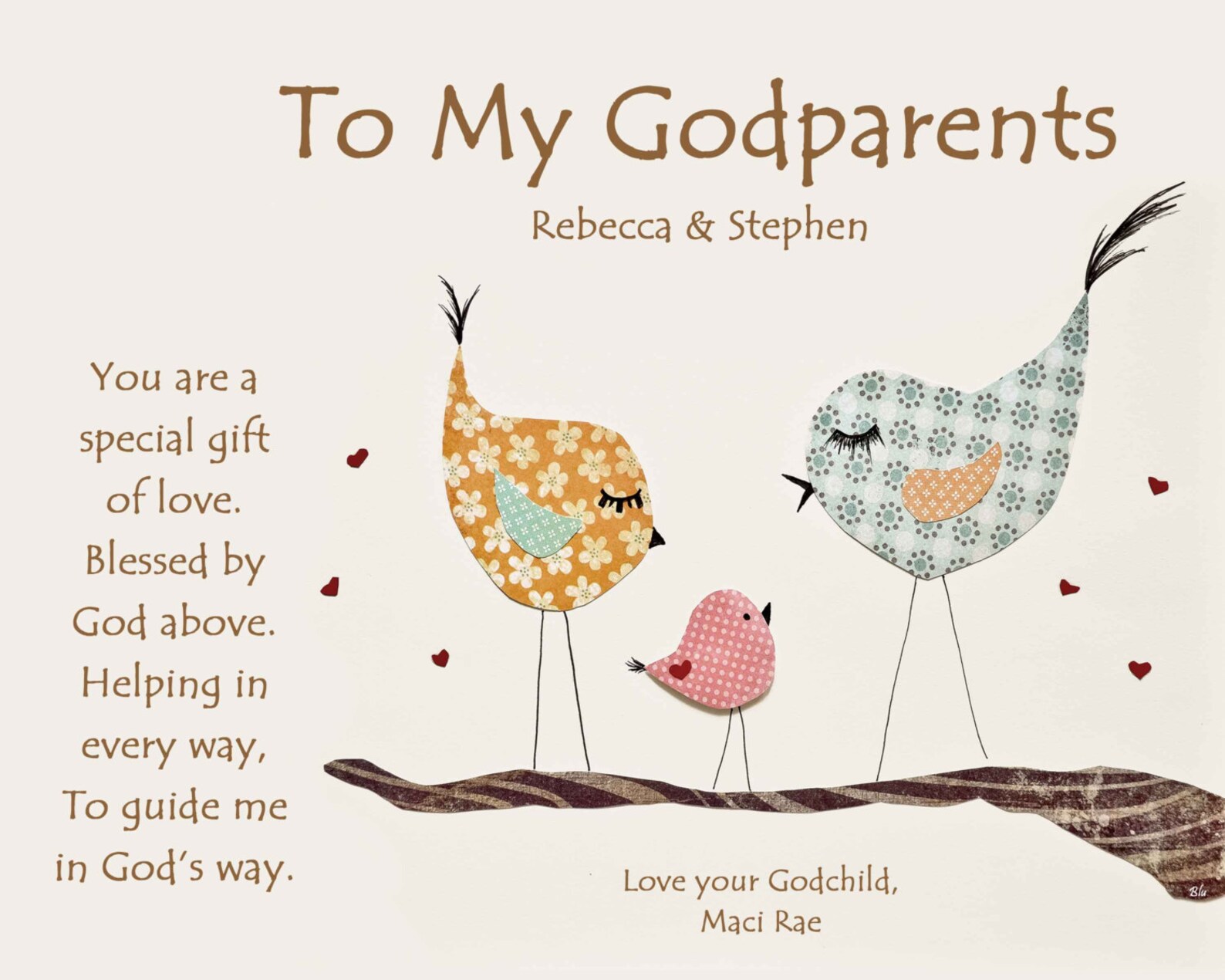 Godparents Gift Personalized Gift for Godmother and Godfather Gift From ...
