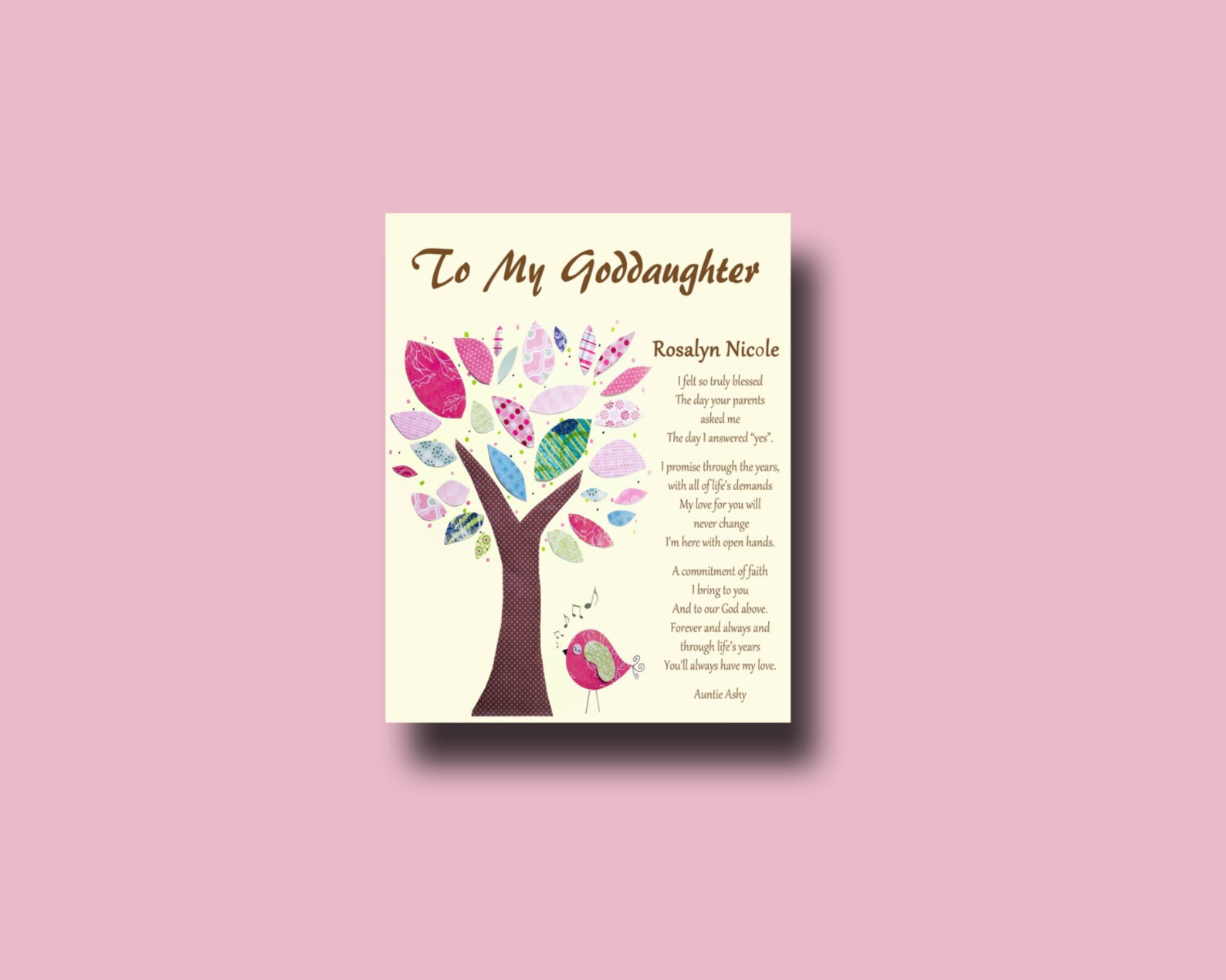 Goddaughter Gift Gift for Goddaughter Personalized Gift for Goddaughter ...
