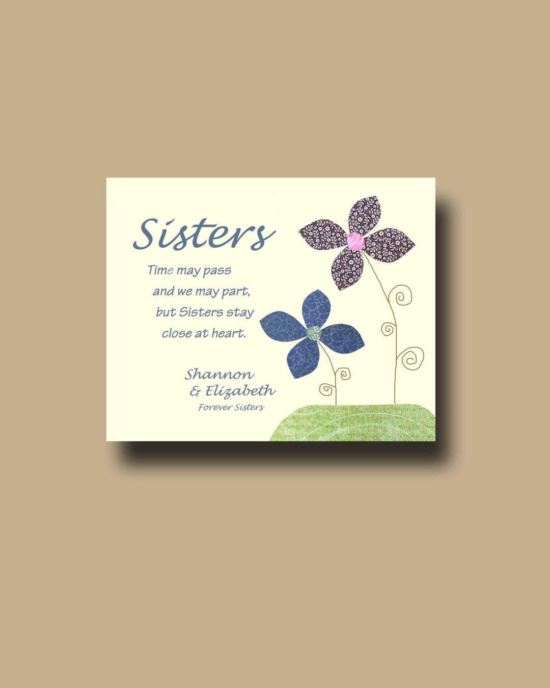Sisters Gift Print - Personalized Gift for Sister - Wedding Gift for ...