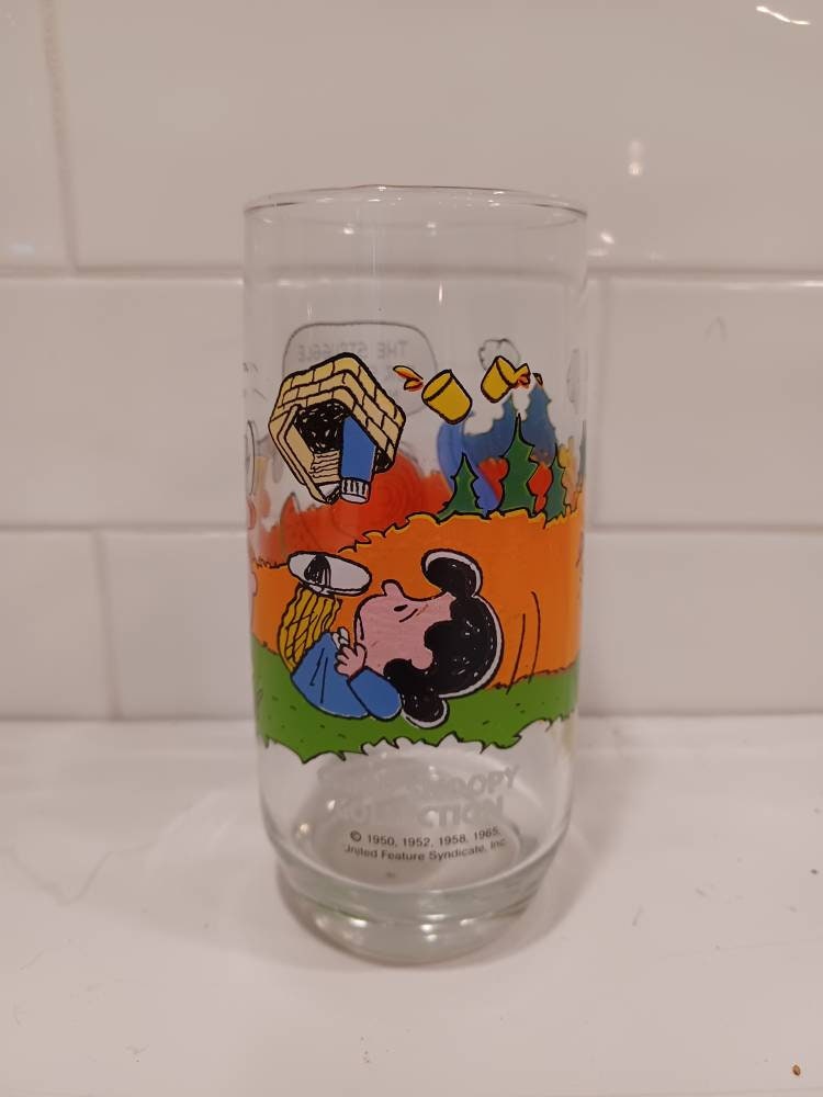Vintage Mcdonald's Camp Snoopy Collection Drinking Glass - Etsy