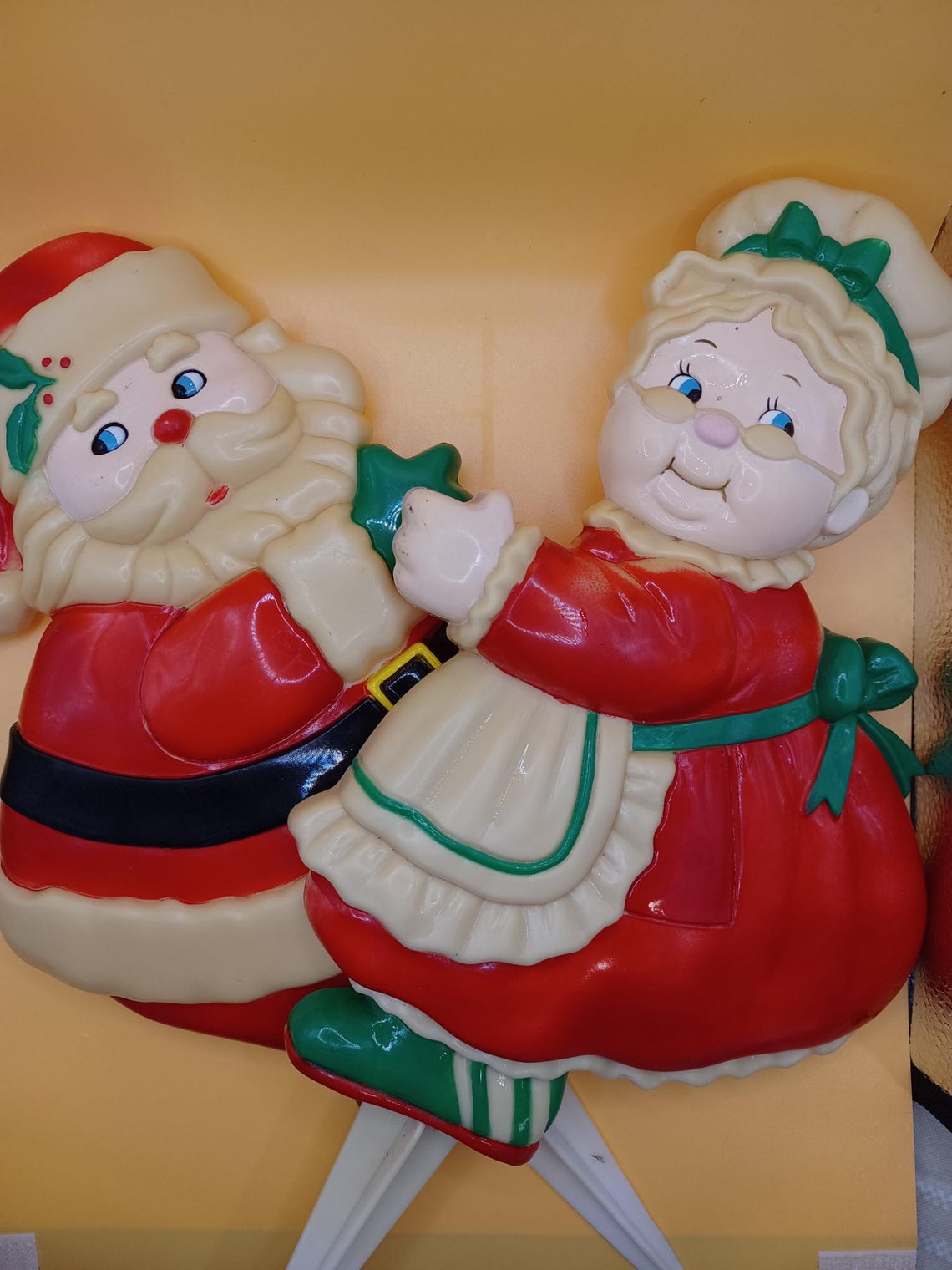 Vintage Santa Mrs Claus Lawn Stake Christmas Decor - Etsy