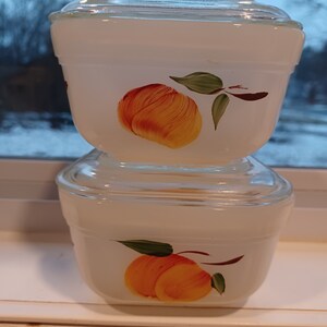 Vintage Fire King Anchor Hocking Fruit Refrigerator Dishes - Etsy