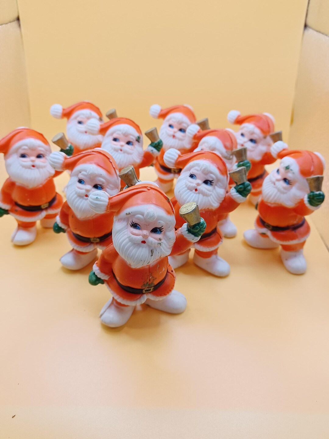 Vintage Santa Claus String Light Covers, Set of Ten - Etsy