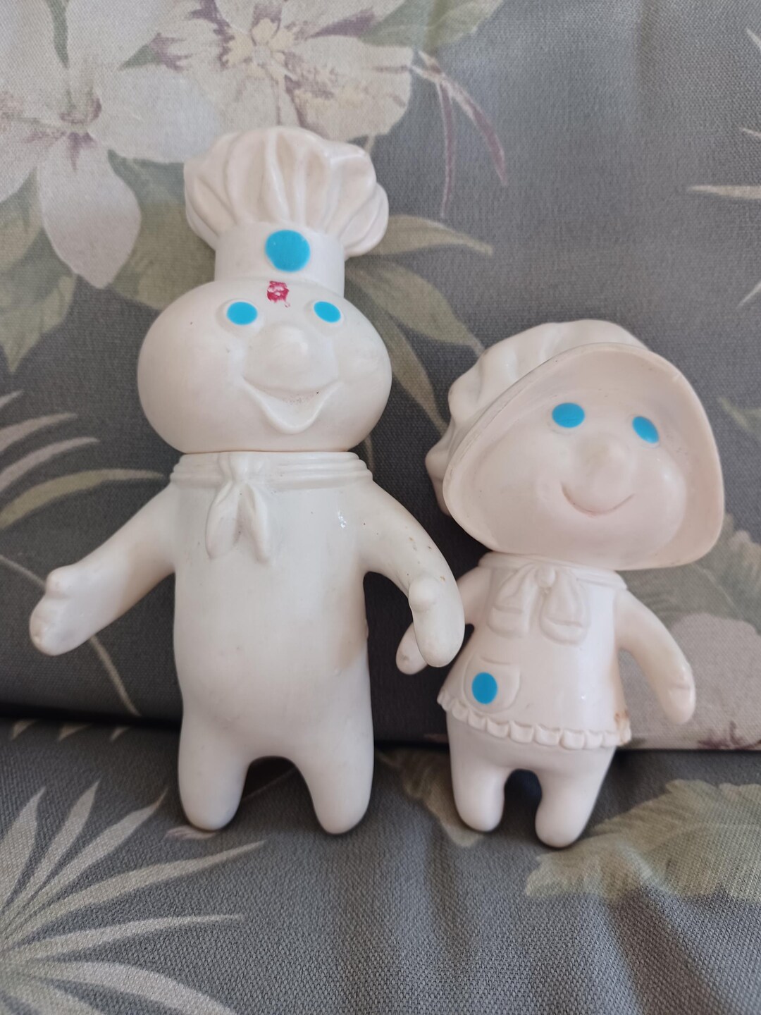 Vintage Pillsbury Dough Boy &girl Rubber Dolls - Etsy