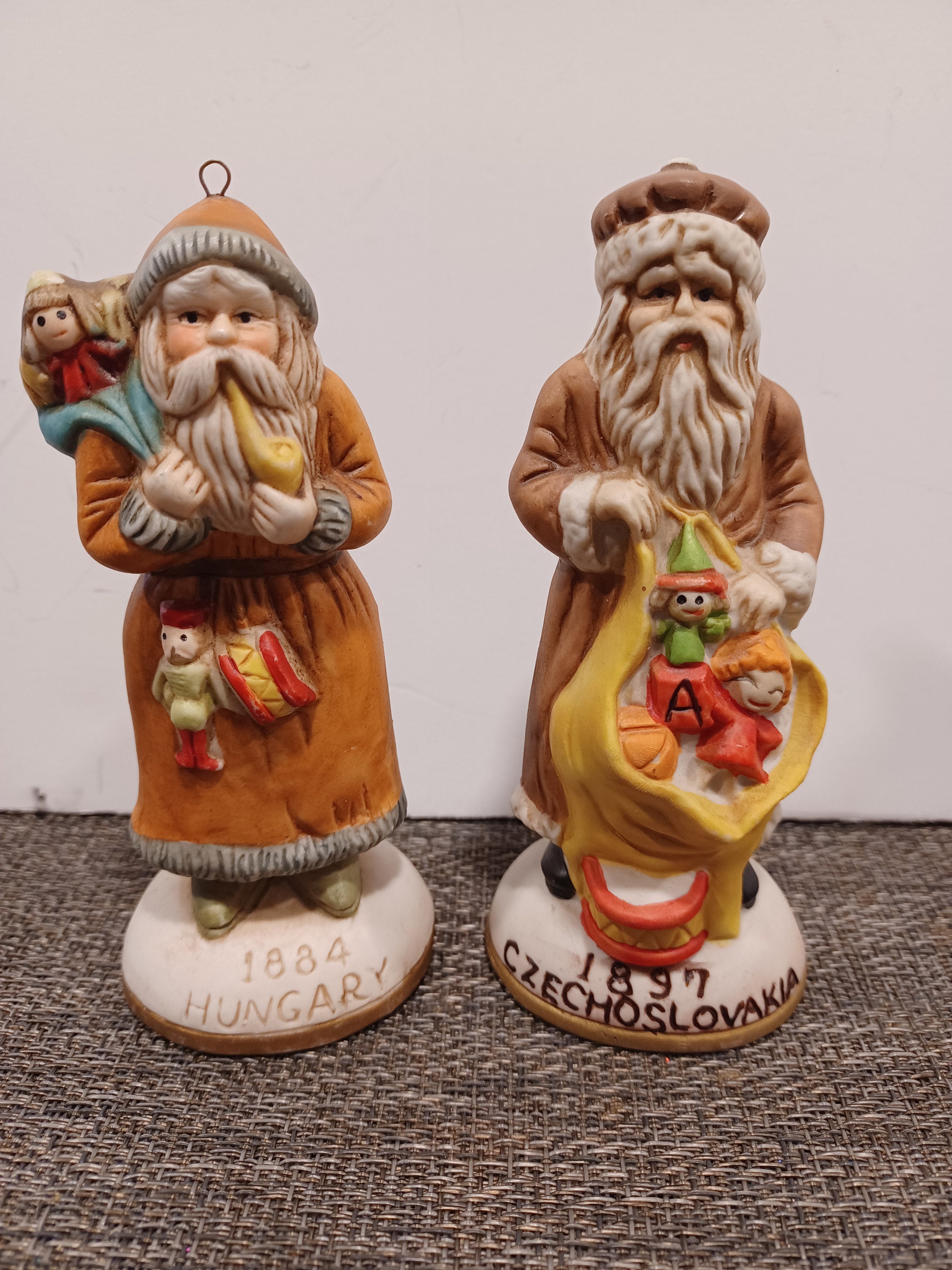 Vintage Santa Figurines Old World Style - Etsy