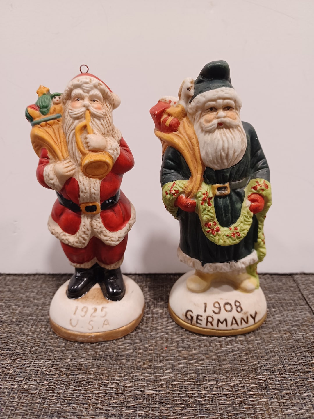 Vintage Santa Figurines Old World Style - Etsy