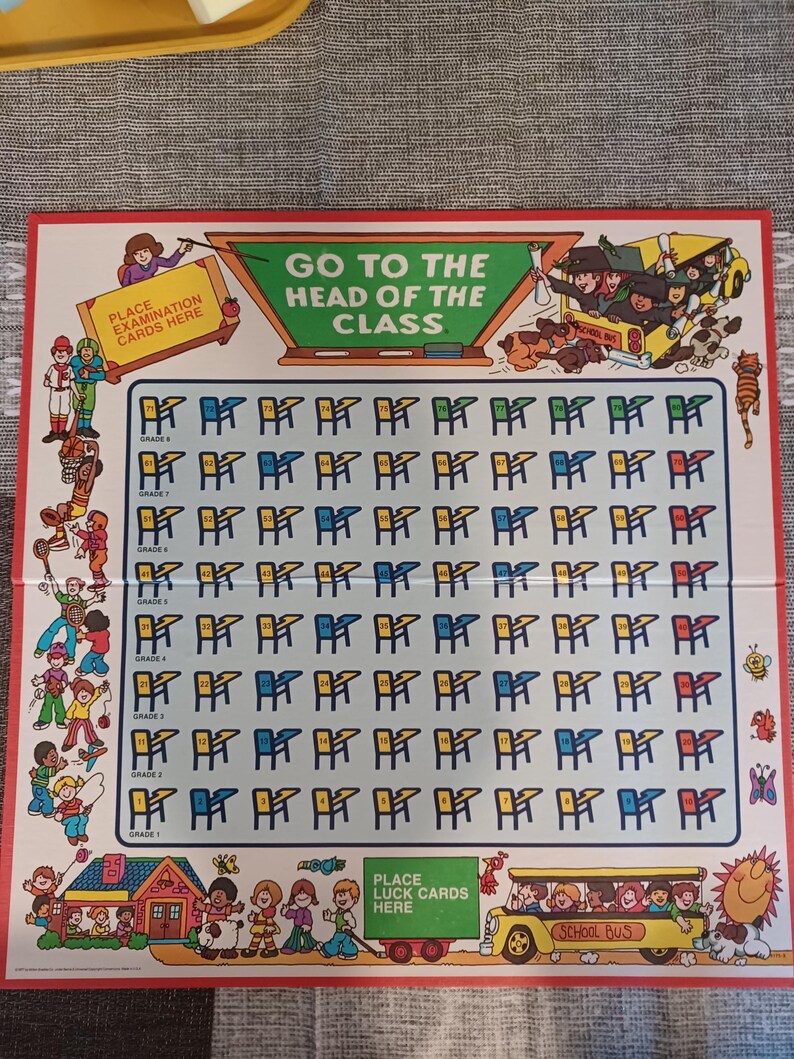 1977 Vintage Go to the Head of the Class Board Game - Etsy