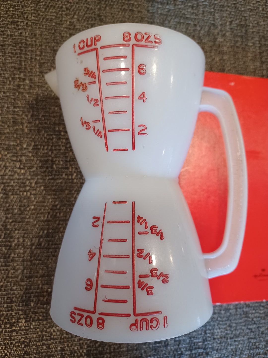 Vintage Tupperware Double Measuring Cup - Etsy