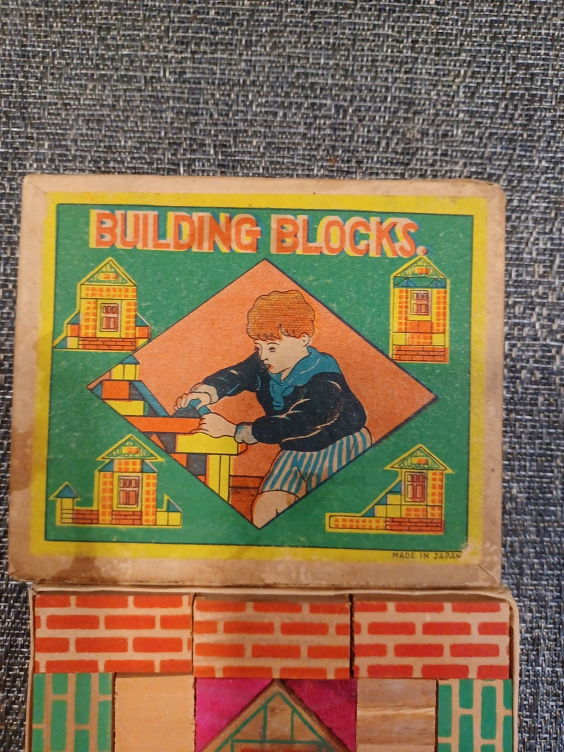 Vintage Japan Building Blocks, Miniature - Etsy