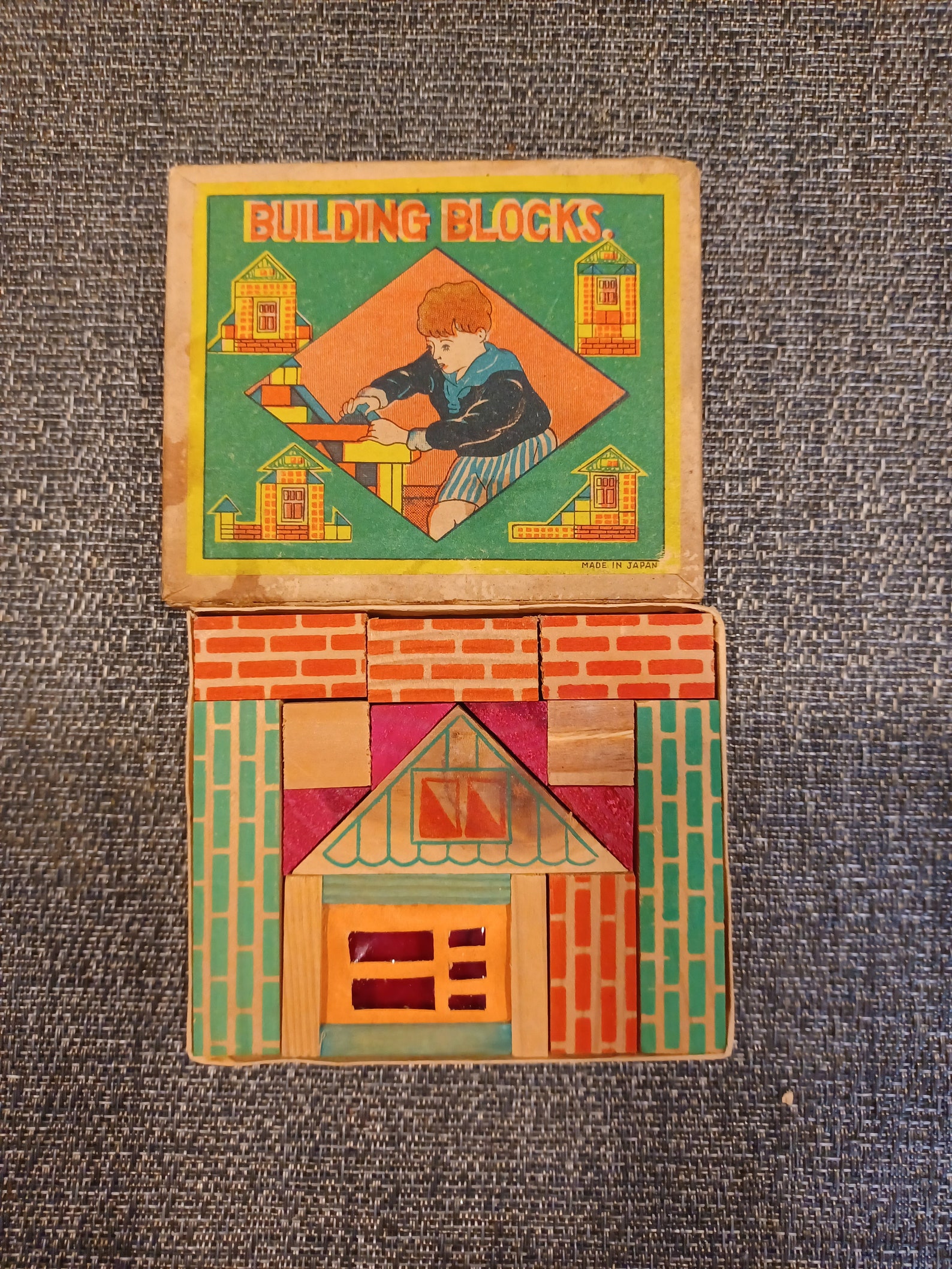 Vintage Japan Building Blocks, Miniature - Etsy