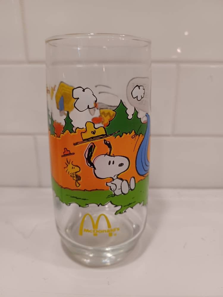 Vintage Mcdonald's Camp Snoopy Collection Drinking Glass - Etsy
