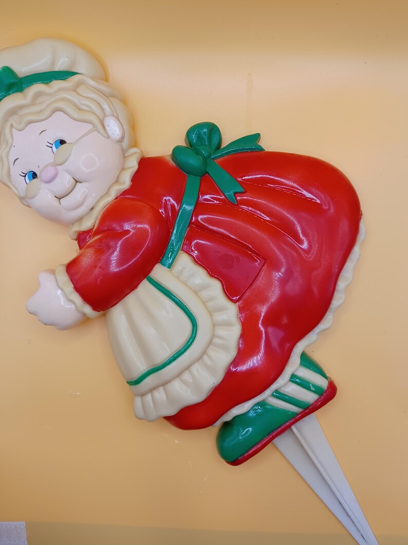 Vintage Santa Mrs Claus Lawn Stake Christmas Decor - Etsy
