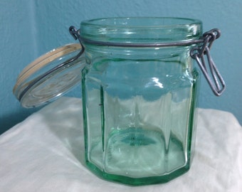 Hermetic Vintage Glass Jar - Etsy