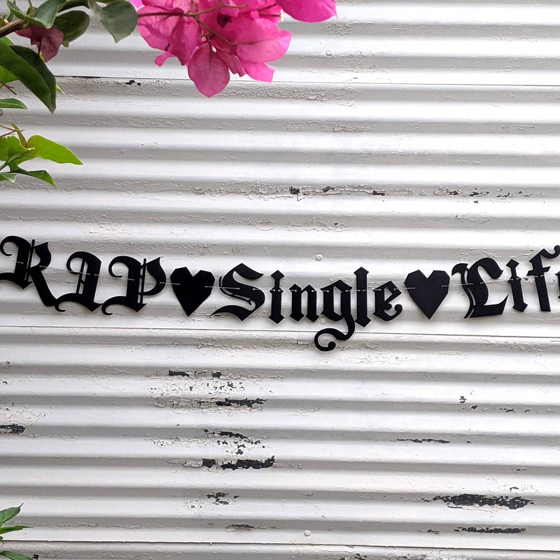 Rip Single Life Banner - Etsy