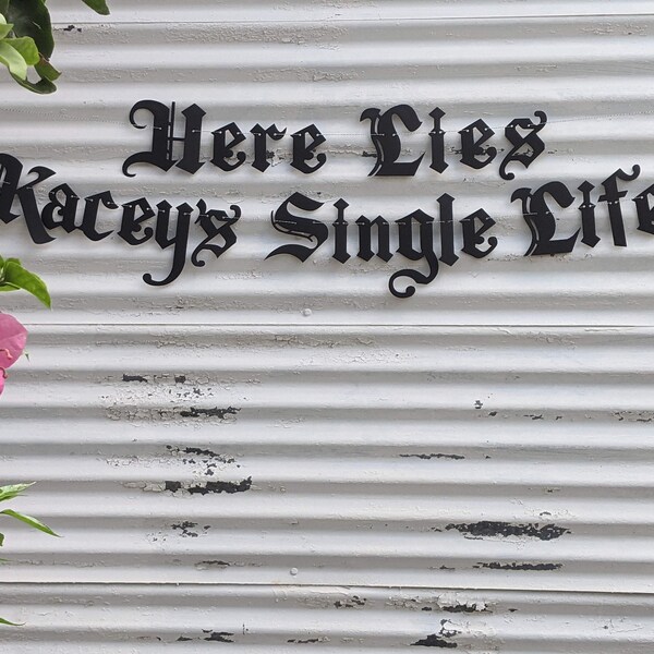 RIP Single Life Shirt, Gothic Bachelorette Party Shirts, Bridal Party ...