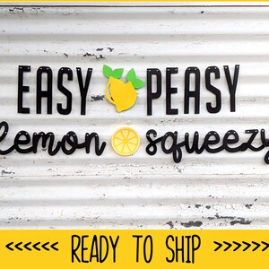 EASY PEASY Lemon Squeezy ∙ LEMONADE Banner ∙ Lemonade Garland ∙ ...