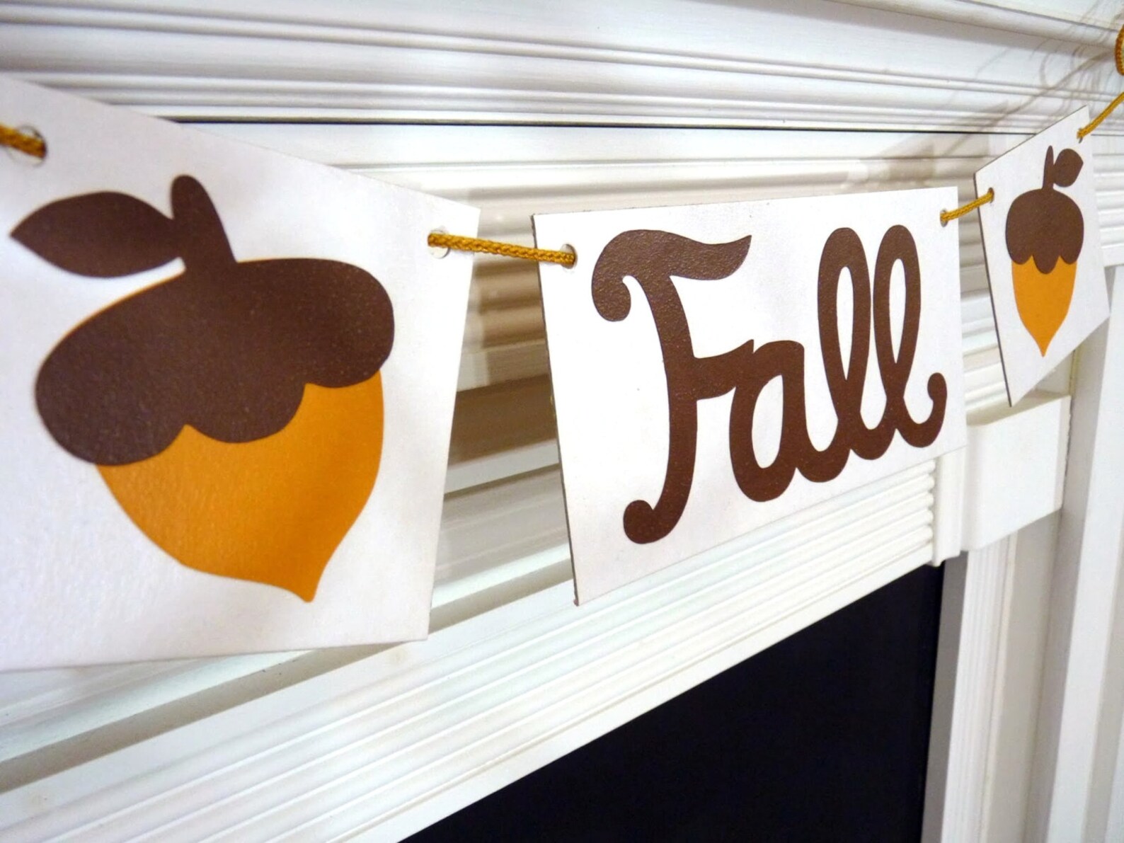 Thanksgiving Decorations Banner Fall Themed Banner Acorns - Etsy