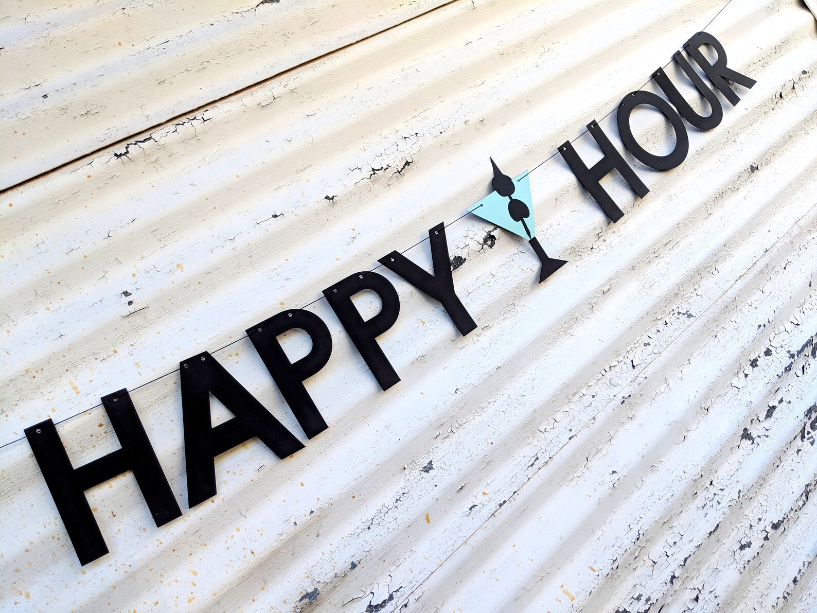 Happy Hour Banner ∙ Happy Hour Party Banner ∙ Virtual Party Decor ∙ ...
