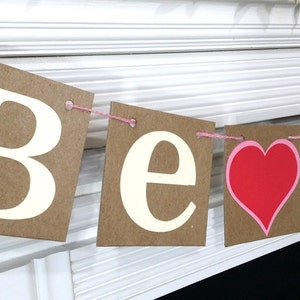 Valentine's Decoration Banner / BE MINE Decor / Valentine Banner ...