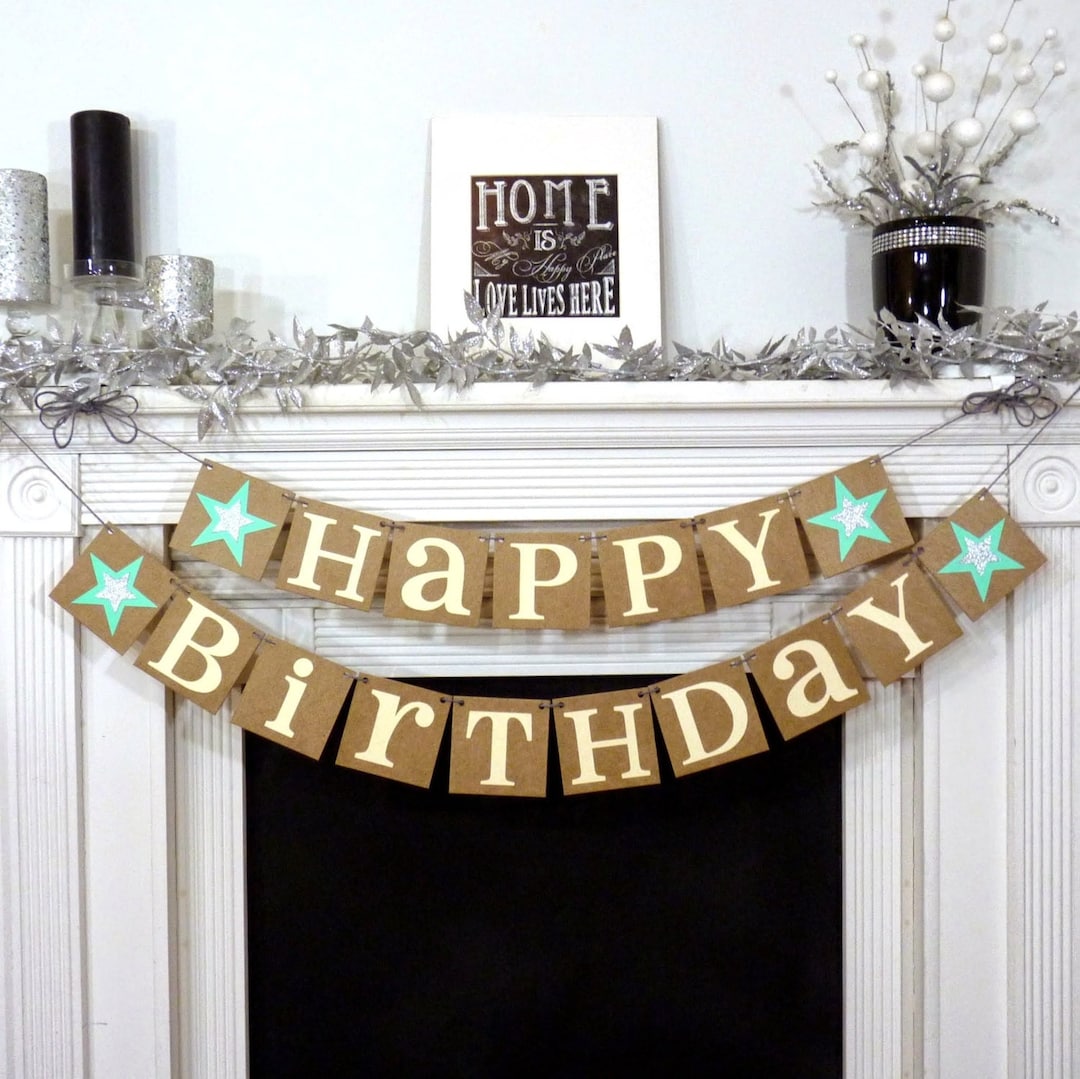 Happy Birthday / Birthday Party Banner, Birthday Bash / Happy Birthday ...