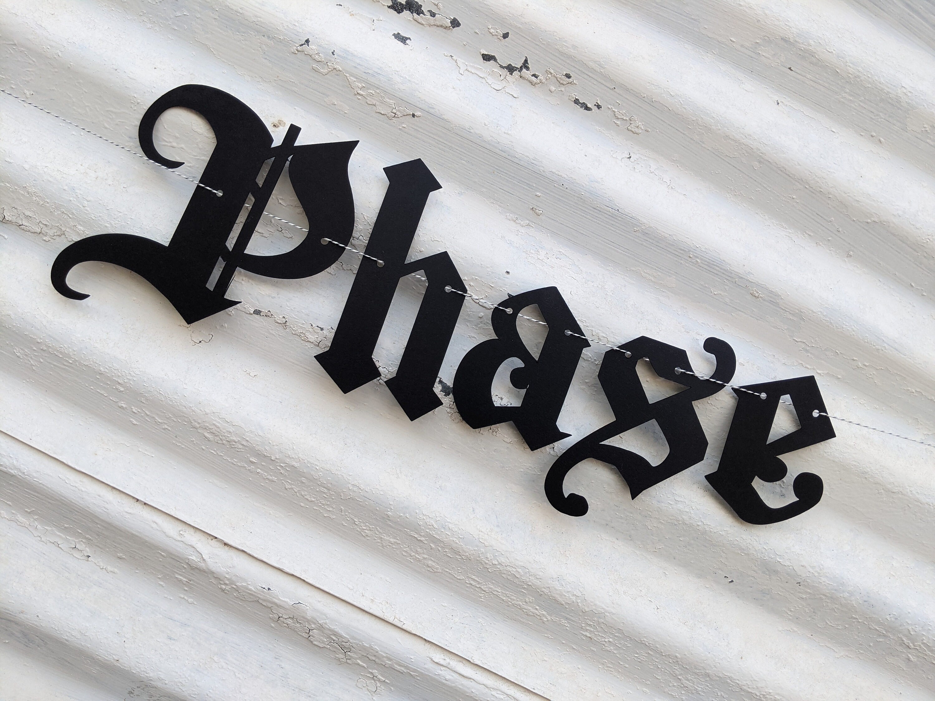 Its Not a Phase Banner ∙ Gothic Letters ∙twenties, Thirties, Forties ...