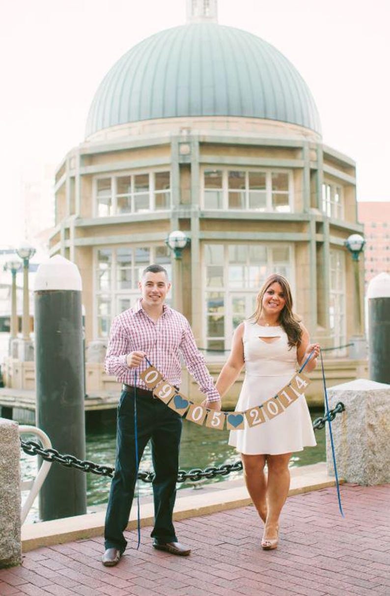 Save the Date Banner / Wedding Garland / Save the Date Props / Diy ...