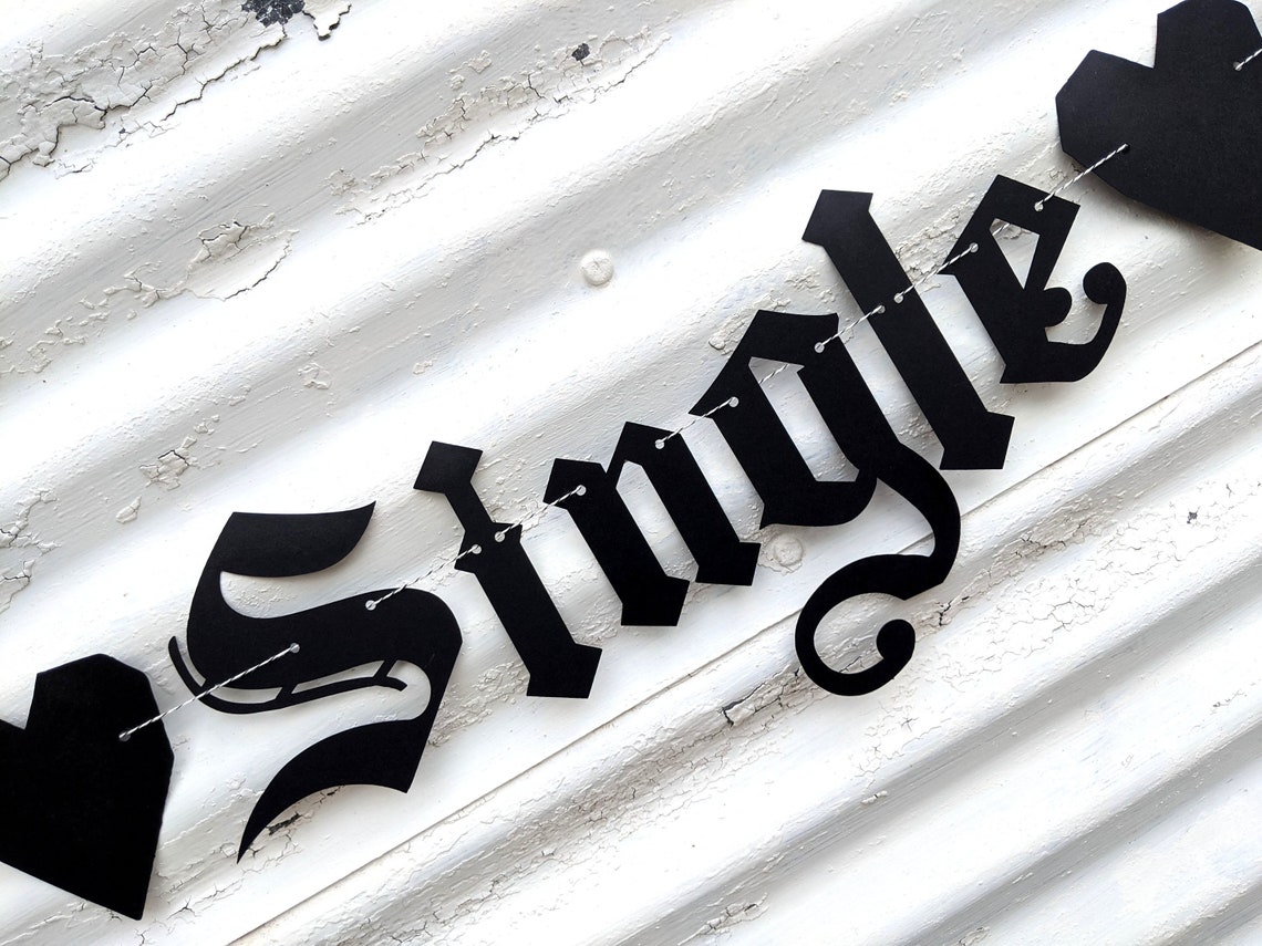 RIP Single Life Banner ∙ Bride to Be Banner ∙ Goth Bridal Shower ∙ ...