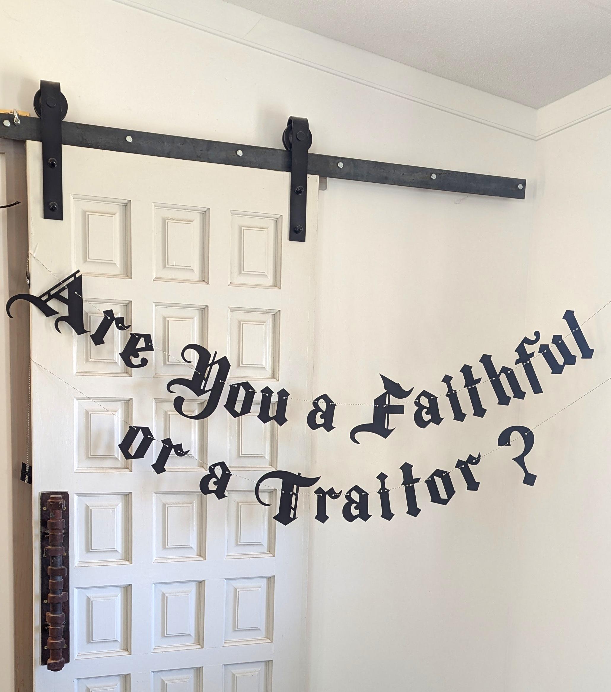 Are You a Faithful or a Traitor Banner, Reality Competition Series Fan ...