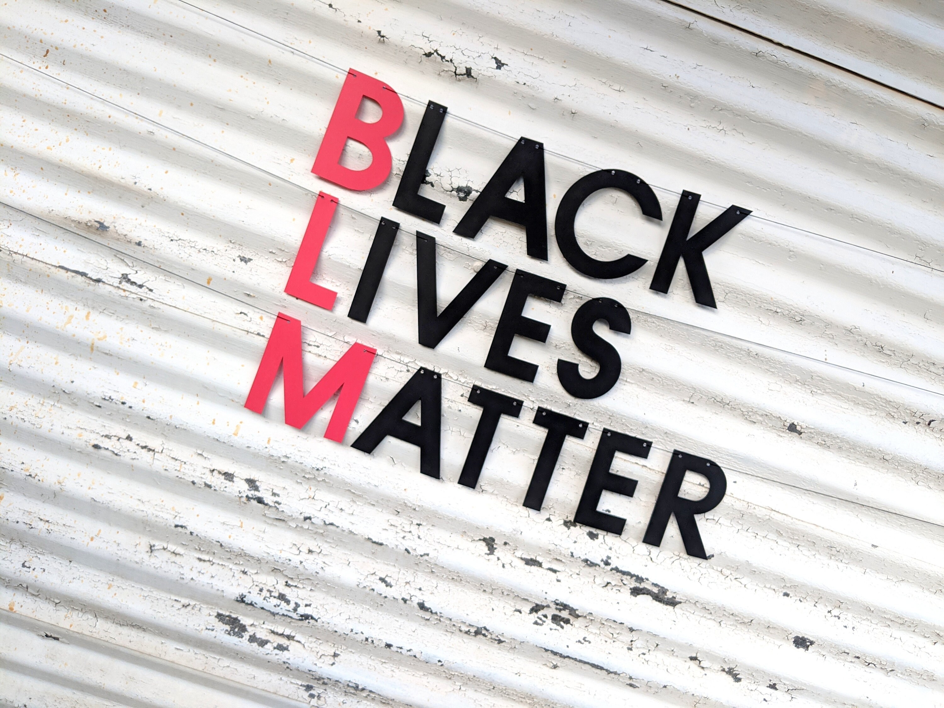 Black Lives Matter Banner BLM Garland No Hate Black | Etsy