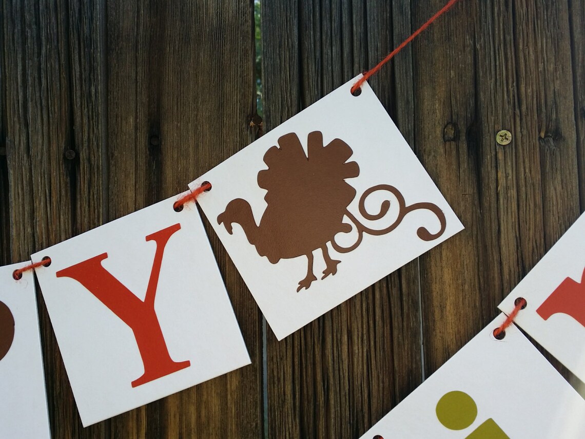 Thanksgiving Decorations Banner Happy Friendsgiving Sign - Etsy