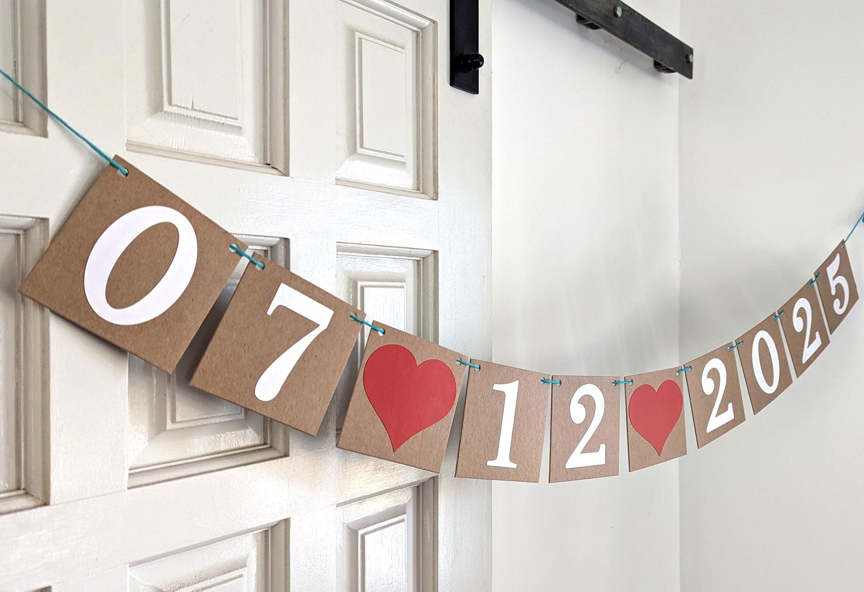 Save the Date Banner / Wedding Garland / Save the Date Props / Diy ...