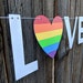 Rainbow Pride Love Banner ∙ LGBTQ Rainbow Party Decor ∙ Pride Garland ∙ ...