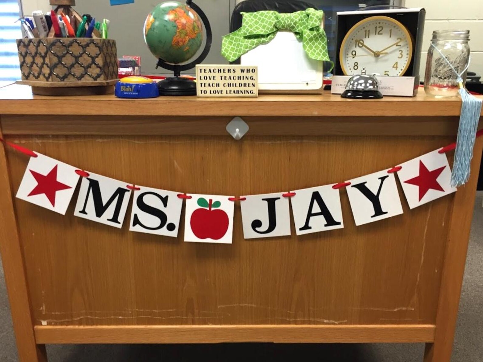 Teacher Gift Personalized / Teacher Banner / Room Decor / Custom Banner ...