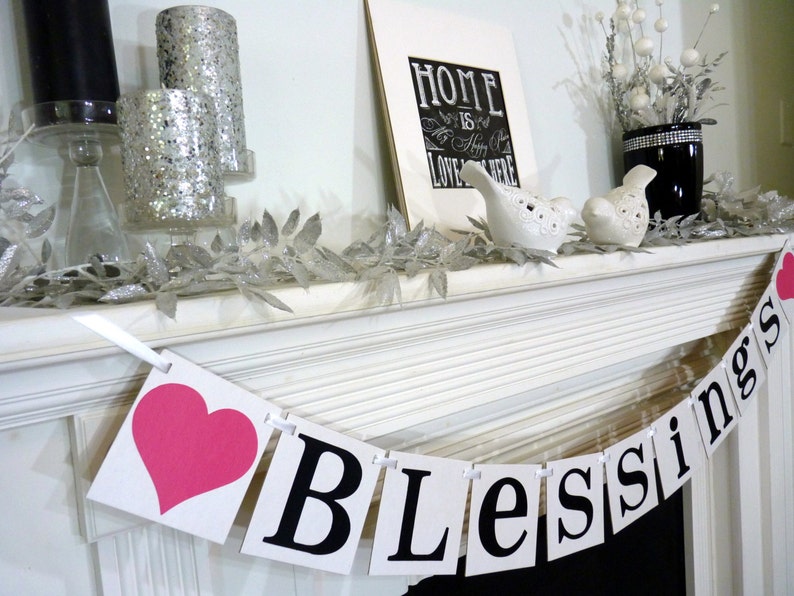 Blessings Banner / Blessings Garland / Blessed Banner / Family - Etsy