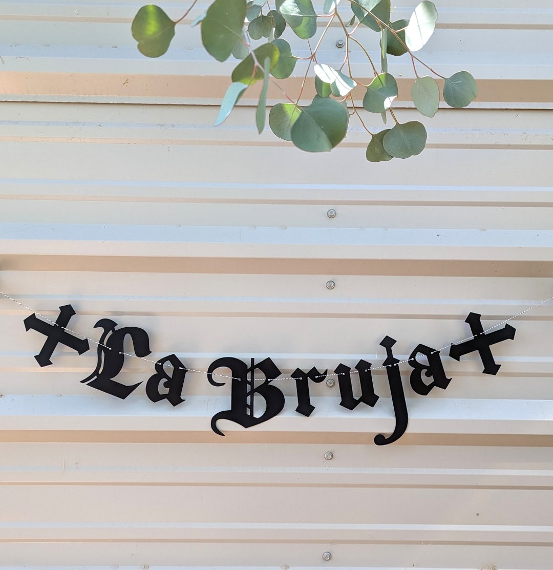 La Bruja Banner ∙ the Witch Banner ∙ Gothic Letters ∙ Emo Banner ∙ Old ...