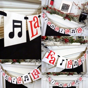 Christmas Banner - Fa La La La La Sign - Merry Christmas Banner ...