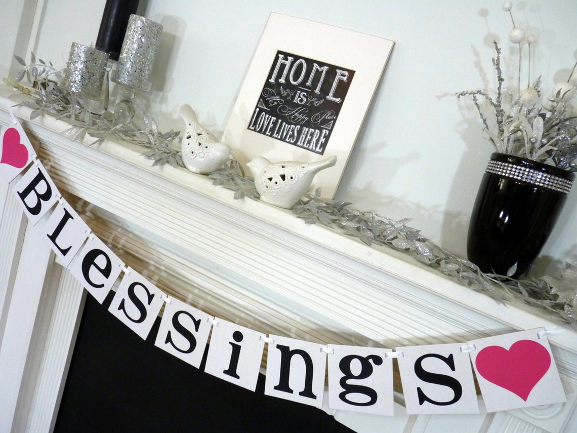 Blessings Banner / Blessings Garland / Blessed Banner / Family - Etsy