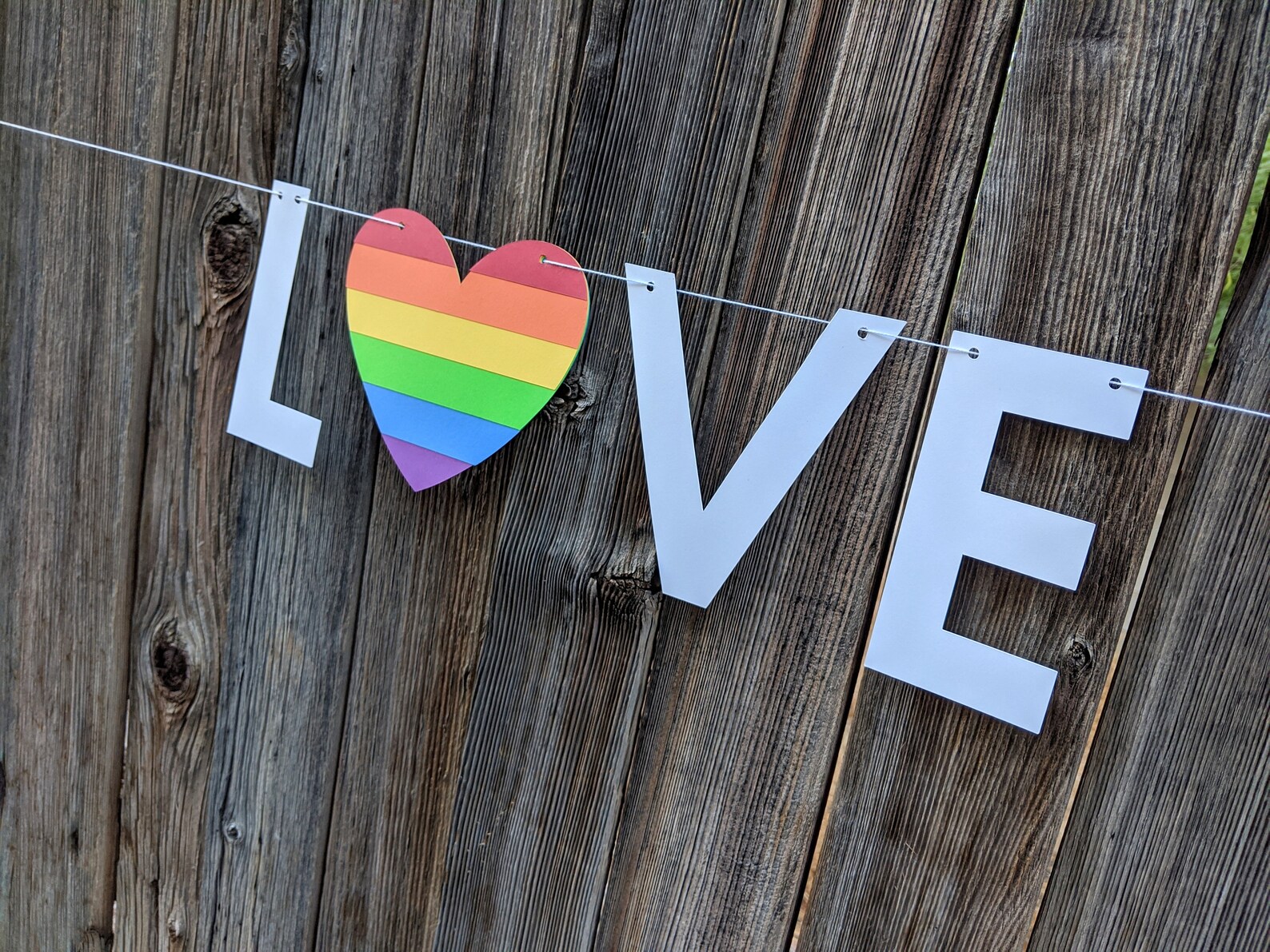 Rainbow Pride Love Banner LGBTQ Rainbow Party Decor Pride - Etsy