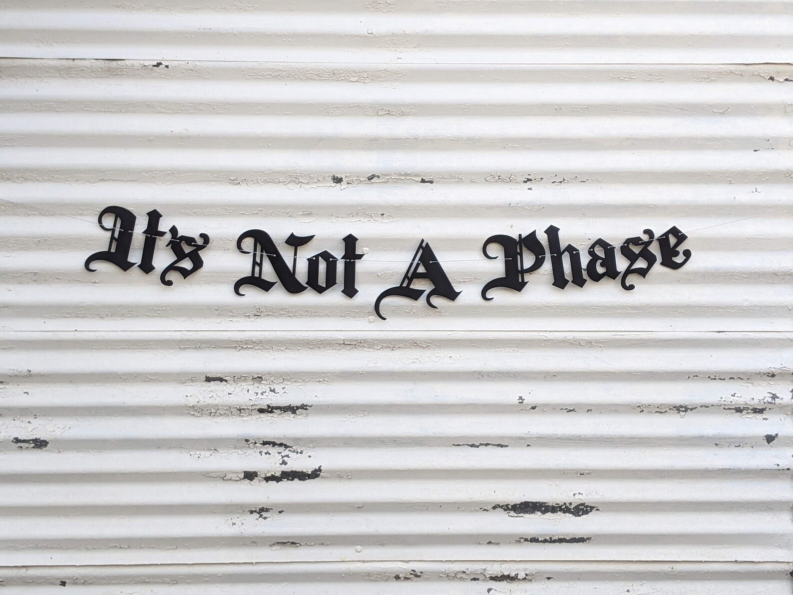 Its Not a Phase Banner ∙ Gothic Letters ∙twenties, Thirties, Forties ...