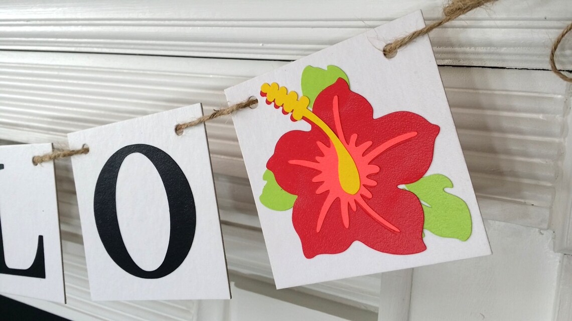 Mahalo Banner - Thank You Sign - Hawaiian Thanks - Hawaii Wedding ...