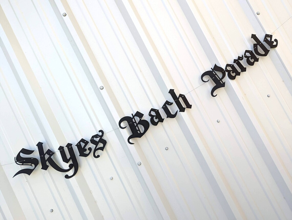 Custom Bach Parade Banner Goth Bridal Shower Bachelorette - Etsy