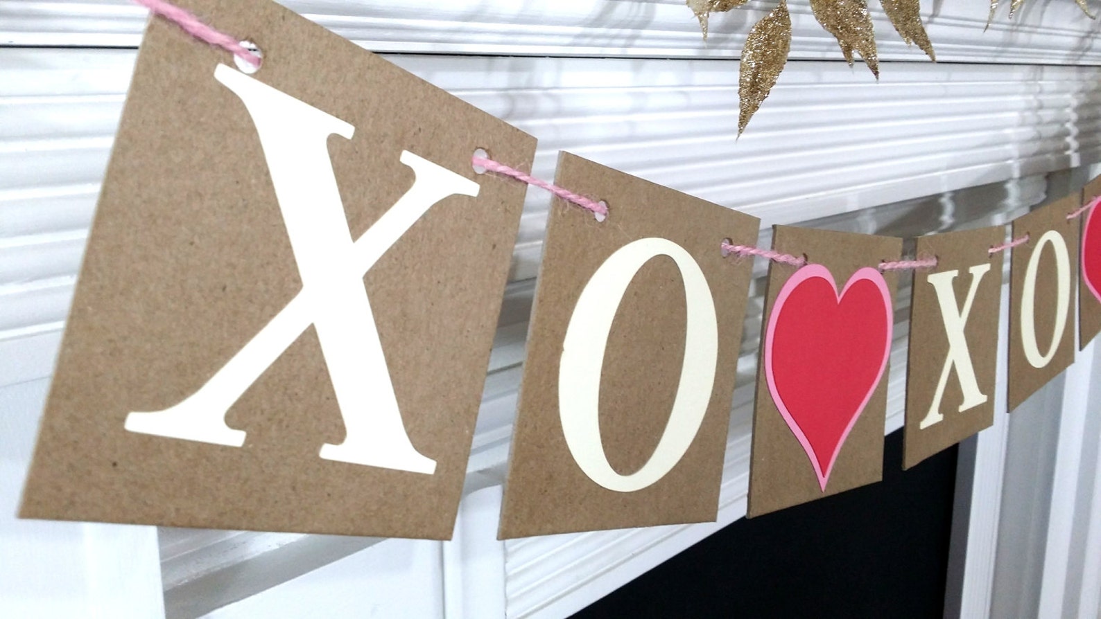 Valentine's Decoration Banner / XO XO XO Decor / Valentine Banner ...