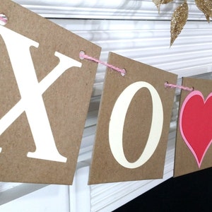 Valentine's Decoration Banner / XO XO XO Decor / Valentine Banner ...