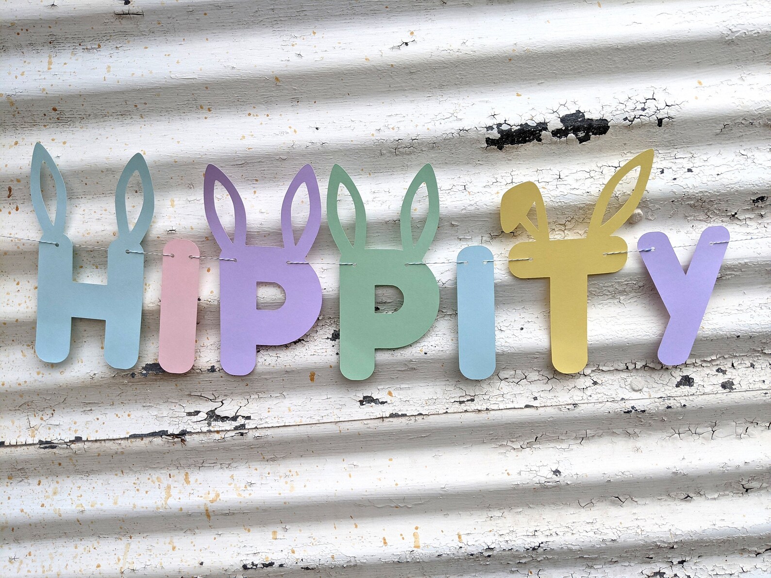 Happy Easter Banner Hippity Hop Banner Easter Decoration - Etsy
