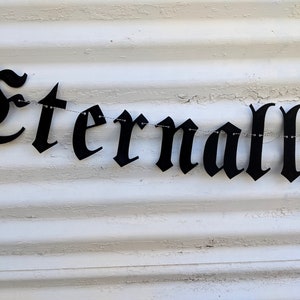 Eternally Yours Banner ∙ Wedding Banner∙ Gothic Letters / Goth Sign ∙ ...