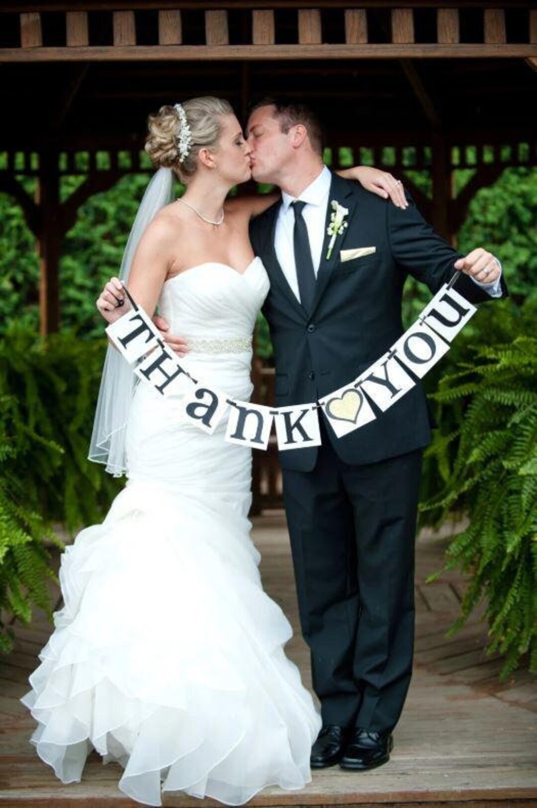 Thank You Banner / Wedding Garland Banner / Thank You Card Photo Prop ...